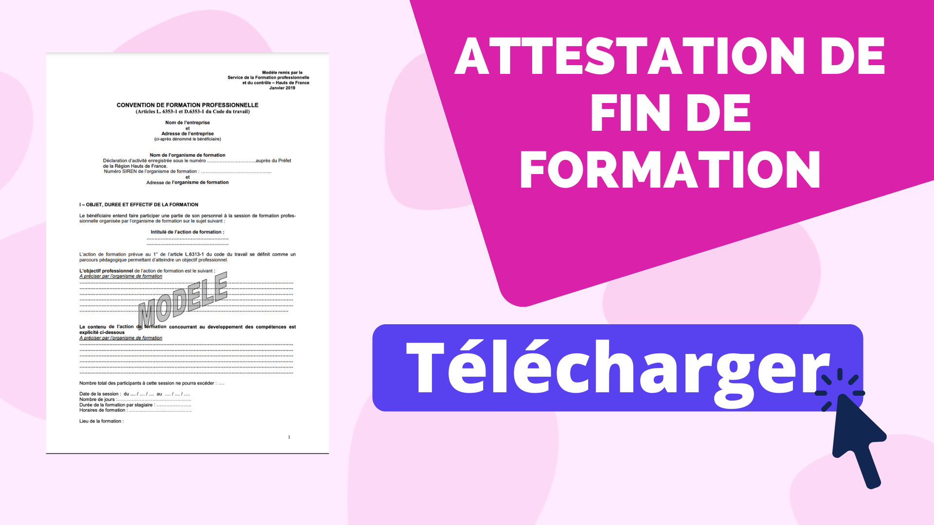 Modèle d’attestation de fin de formation Qualiopi - Mon OF